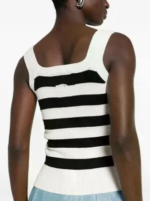 Ermanno Scervino Striped Sleeveless Top