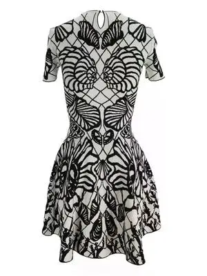Alexander McQueen Shell-print Mini Dress