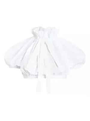 Patou Ruffled Volume Top - White