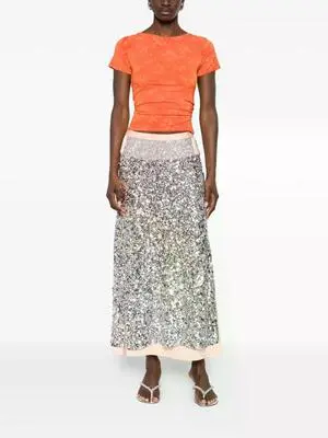 Rabanne Sequin-embellished Maxi Skirt