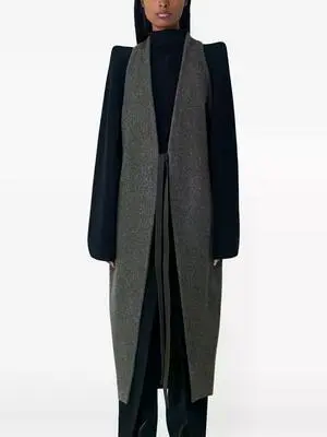 Rick Owens Self-tie Sleeveless Coat - Grey
