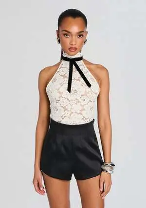 Retrofete Ravenna Lace Top - Cream