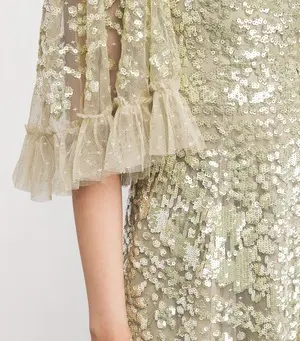 NEEDLE & THREAD Anais Sequin Gown