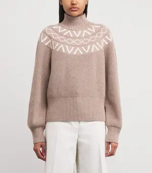 Varley Fair Isle Marcie Pullover - Brown