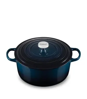 LE CREUSET Enamelled Cast Iron Round Casserole Dish - Nuit