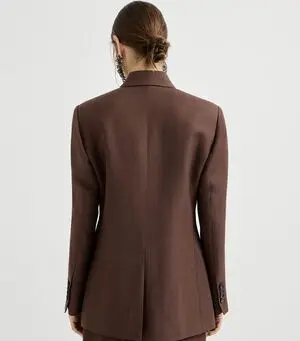Brunello Cucinelli Crepe Double-breasted Blazer