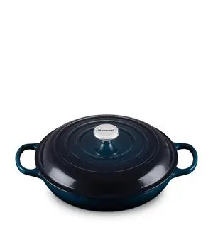 LE CREUSET Enamelled Cast Iron Shallow Casserole Dish - Nuit