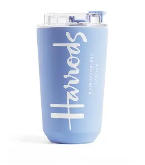 Harrods Logo Travel Cup - Blue
