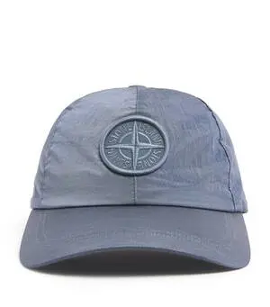 Stone Island Logo Baseball Cap - Blue