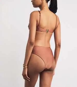 PatBO Embellished Halterneck Bikini Top