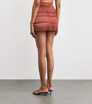 PatBO Fringe Mini Skirt