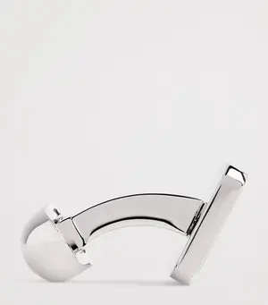 BABETTE WASSERMAN LONDON Rhodium-plated Celtic Onyx Cufflinks