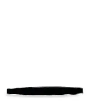 BABETTE WASSERMAN LONDON Rhodium-plated Deco Tie Bar Cufflinks - Black
