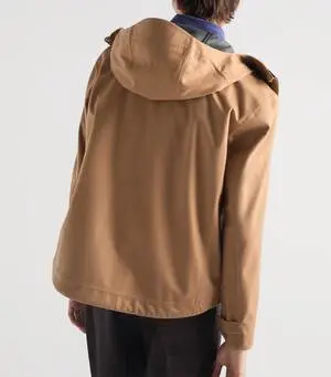 Prada Cashmere Windbreaker Jacket - Brown