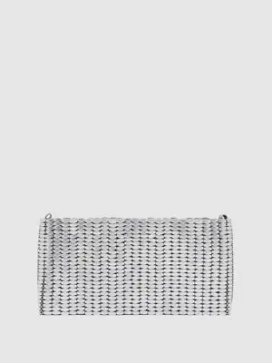REISS Beaded Shoulder Bag With Removable Strap