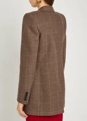 Saint Laurent Houndstooth Wool And Cashmere-blend Blazer