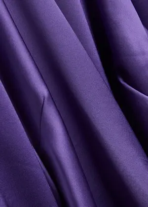 JOSEPH Cels Belted Satin Midi Dress