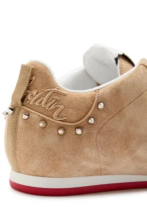 CHRISTIAN LOUBOUTIN Eleanora Studded Suede Sneakers