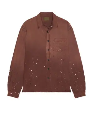 RÉLYK Billy Cropped Shirt In Red