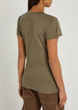 NILI LOTAN Lana Crew-neck Cotton T-shirt