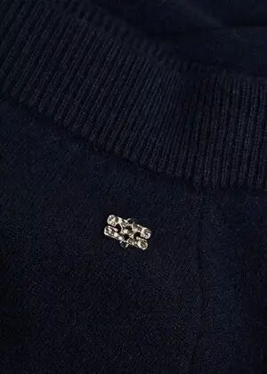 GANNI Wool And Cashmere-blend Mini Skirt - Navy