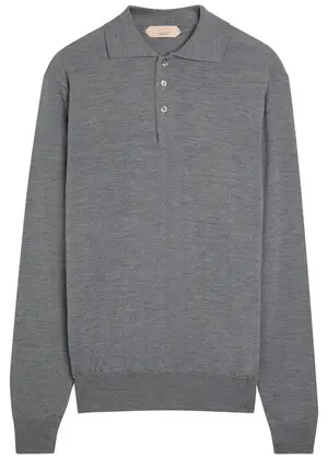 AURELIEN Wool Polo Shirt