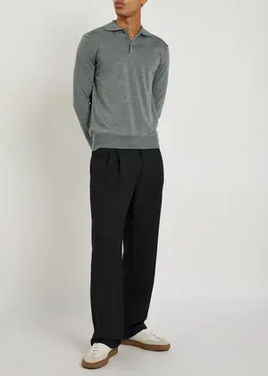 AURELIEN Wool Polo Shirt