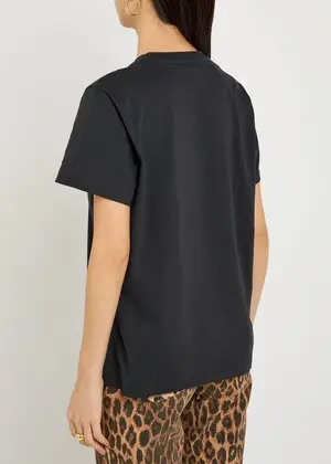 GANNI Graphic Print Cotton T-shirt