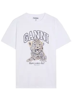 Ganni Crewneck T-shirts For Women