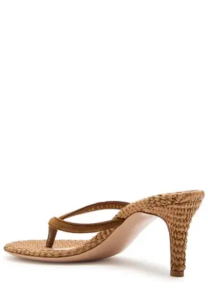 GIANVITO ROSSI Calypso 70 Raffia Sandals