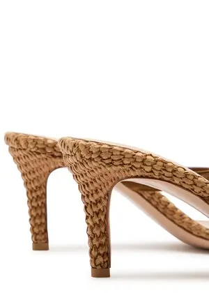GIANVITO ROSSI Calypso 70 Raffia Sandals