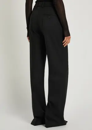 NILI LOTAN Etoile Straight-leg Wool Trousers