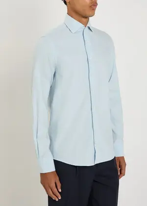 AURELIEN Cotton-blend Shirt - Blue