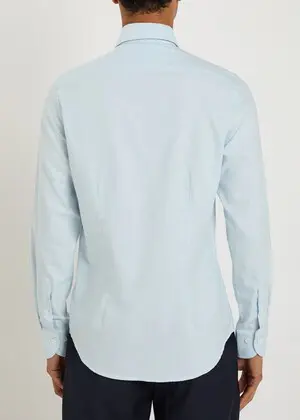 AURELIEN Cotton-blend Shirt - Blue