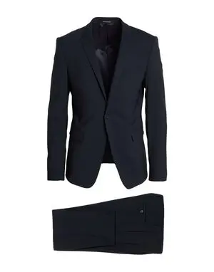 Emporio Armani David Line Suit Size Wool, Elastane - Blue