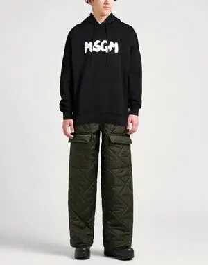 MSGM Cotton French Terry Sweatshirt - Black