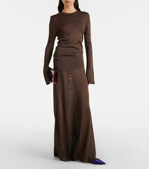TOM FORD Knitted Top - Brown