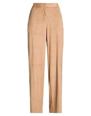 OTTOD'AME High Waisted Flared Pants - Camel