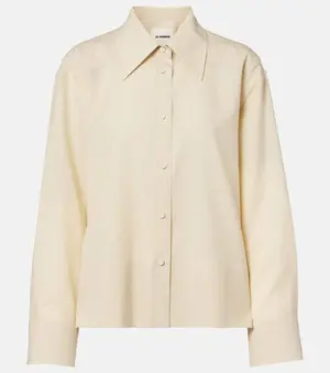 JIL SANDER Wool Shirt - White