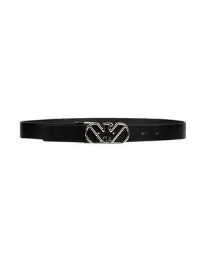 Emporio Armani Leather Belt With Buckle - Black