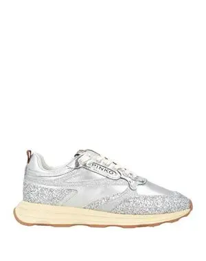 Pinko Leather Low-top Sneakers - Silver
