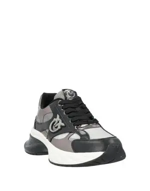 Pinko Sneakers In Leather And Textile Fibers