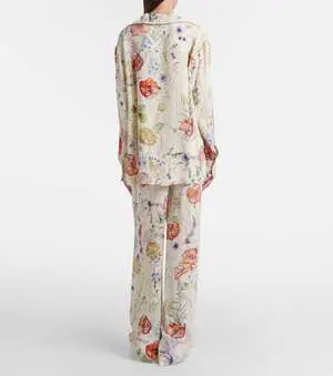 Alexander McQueen Meadow Floral Palazzo Pants