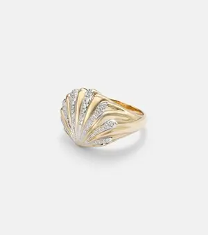 Yvonne Léon Chevalière Coquillage Ring - Gold