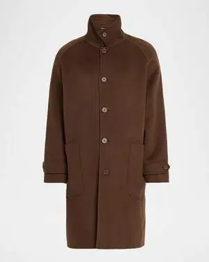 Officine Générale Bryce Wool Coat - Brown