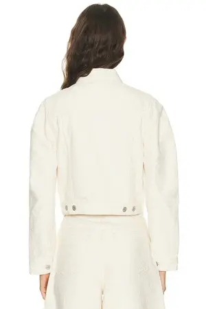 Jacquemus La Veste De-nimes Ovalo - Off White