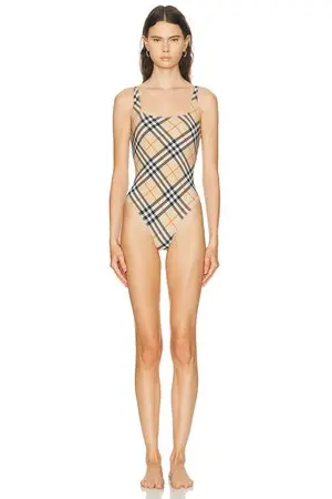 Burberry Sabina One-piece Swimsuit - Sand Ip Check