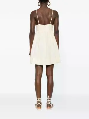Farm Rio Palm Tree-embroidered Mini Dress