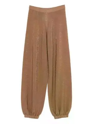 Fabiana Filippi Elasticated-waistband Trousers - Brown