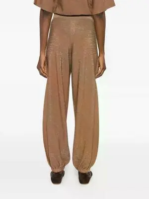Fabiana Filippi Elasticated-waistband Trousers - Brown